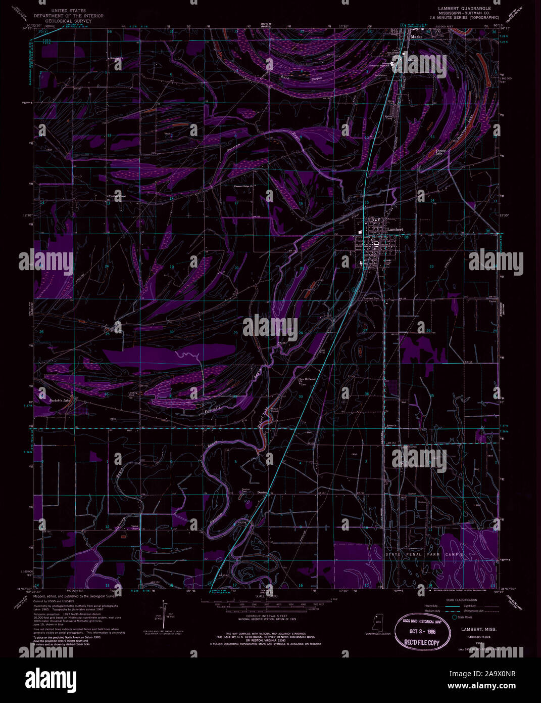 Map of lambert mississippi hi-res stock photography and images - Alamy