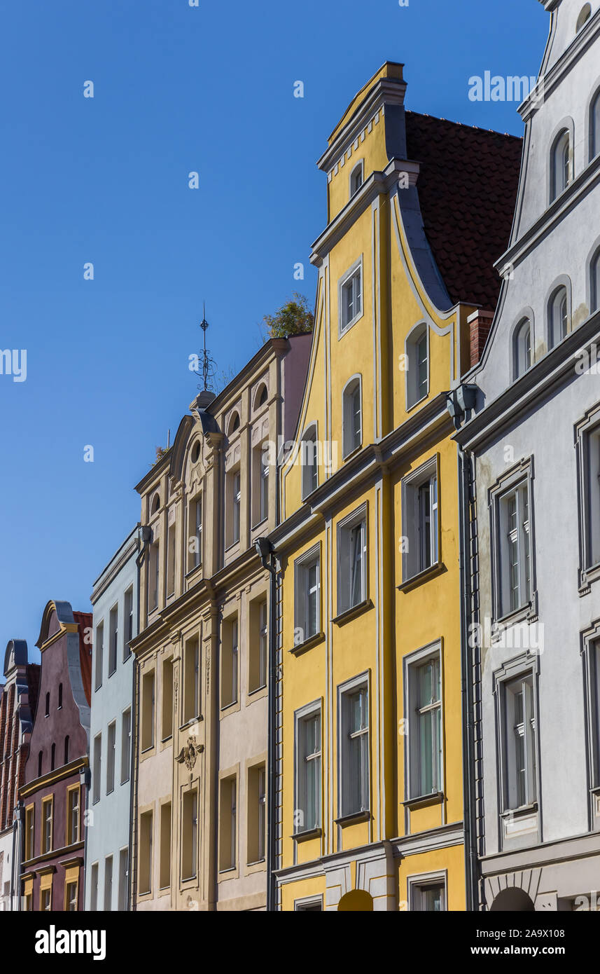 Colorful houses in hanseatic city Stralsund, Germany Stock Photo - Alamy