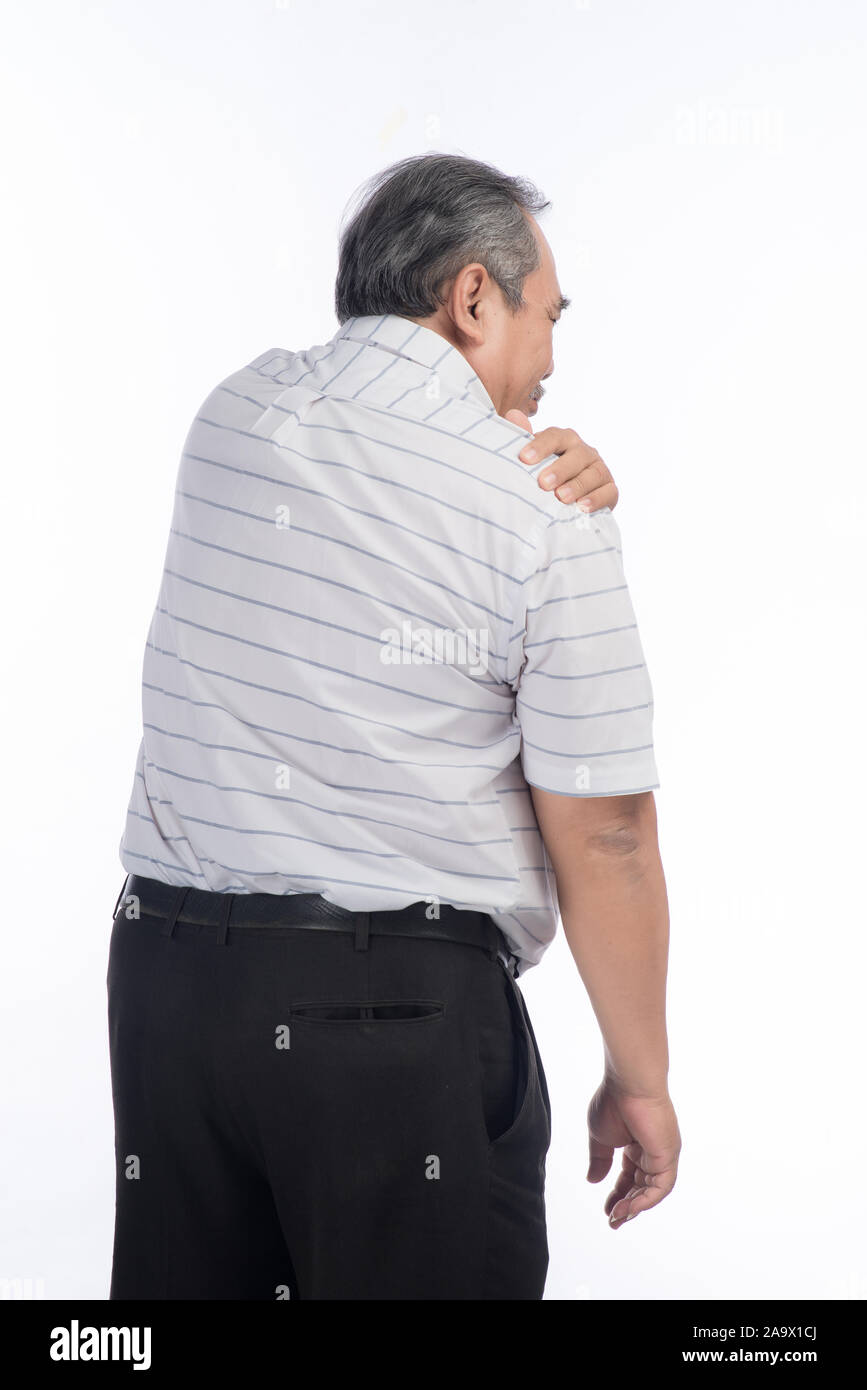 Shoulder pain in elderly hi-res stock photography and images - Alamy