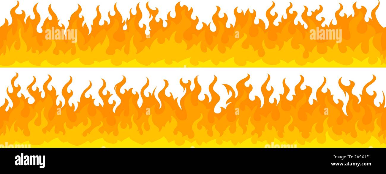 Fire flame frame borders Stock Vector Image & Art - Alamy