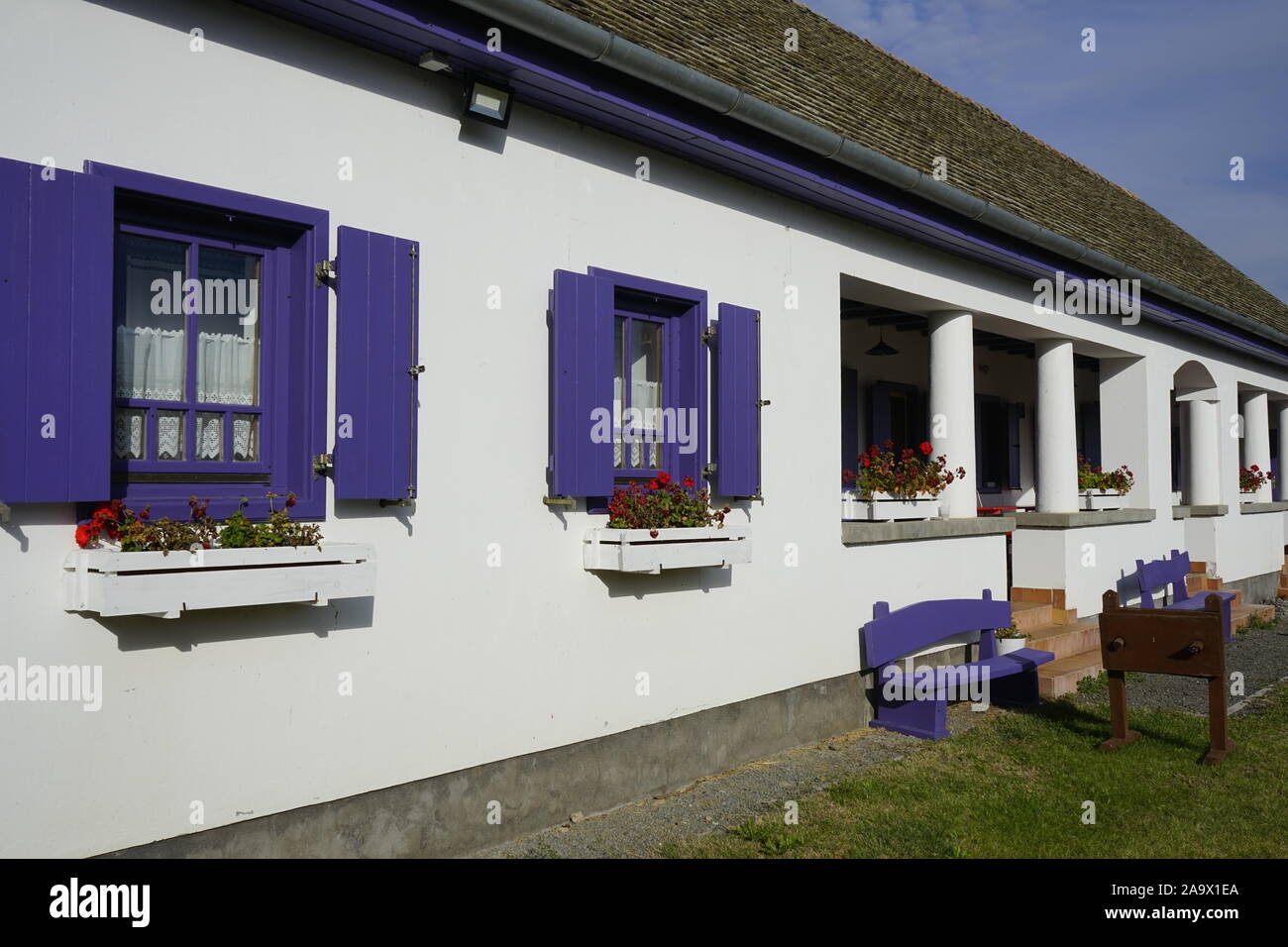 Zichy hotel Hungarian farm house Stock Photo - Alamy