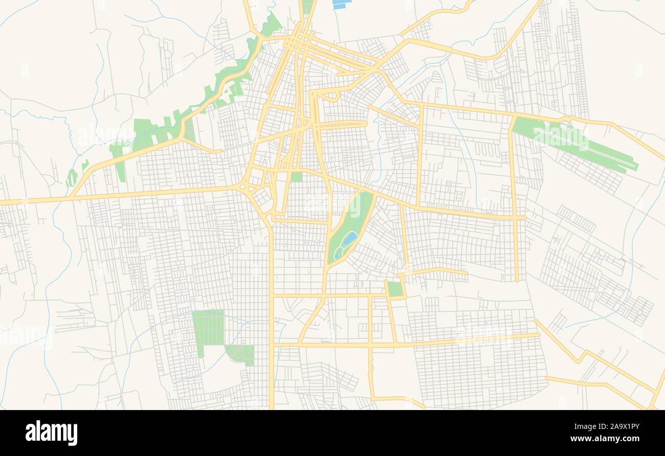 Printable street map of Juazeiro do Norte, Brazil. Map template for ...
