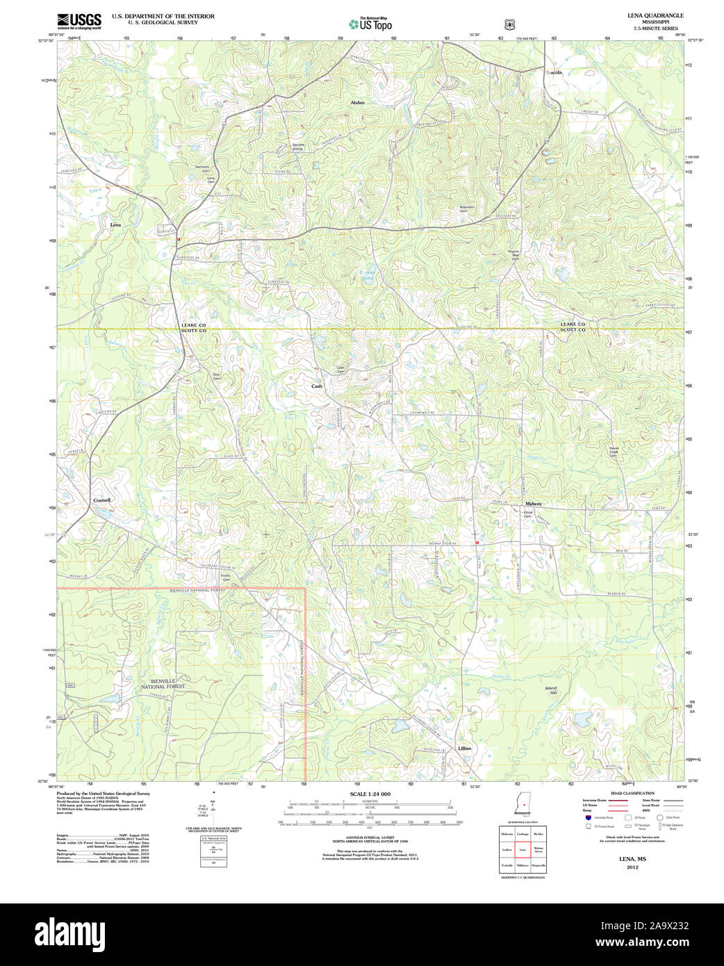 Map of lena hi-res stock photography and images - Alamy