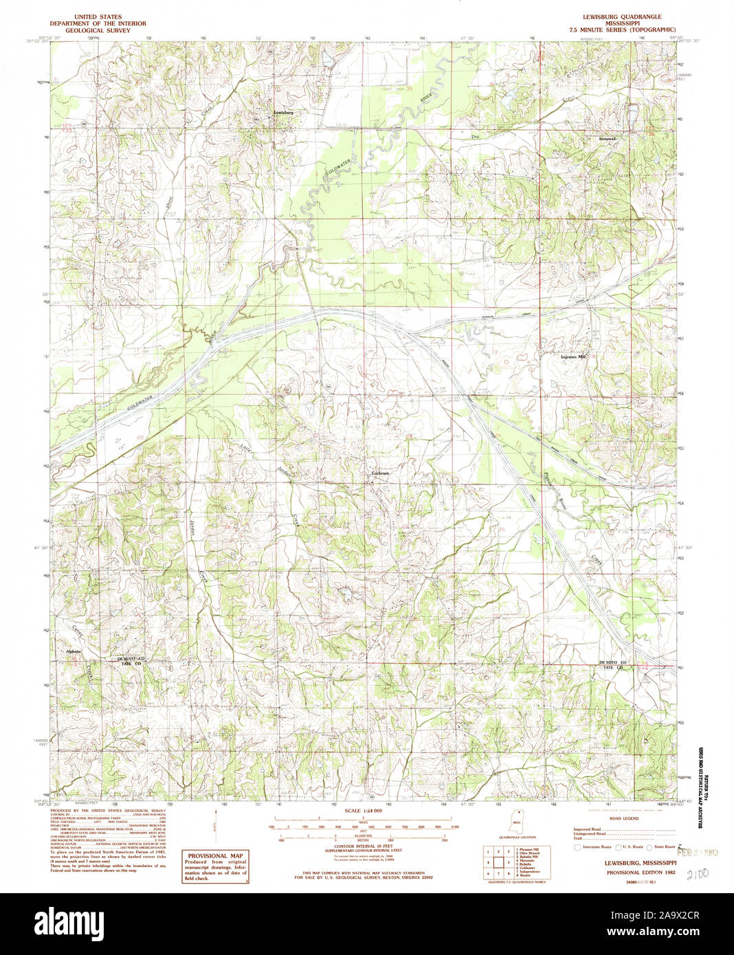 Map of lewisburg hi-res stock photography and images - Alamy