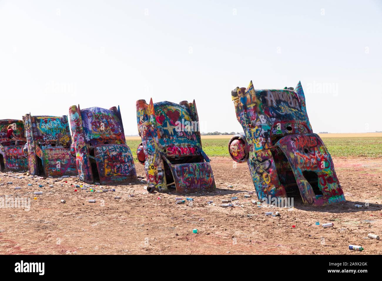 Cadillac ranch at route 66 hi-res stock photography and images - Alamy