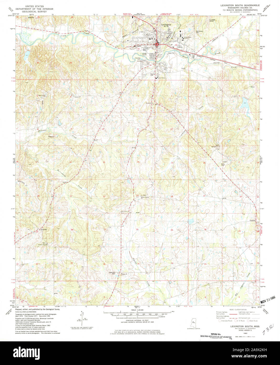 Lexington mississippi map hi-res stock photography and images - Alamy