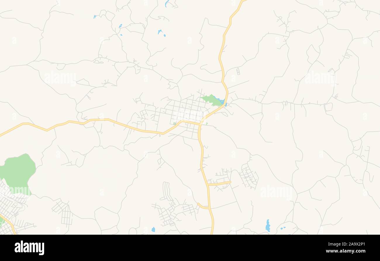 Printable street map of Colombo, Brazil. Map template for business use ...