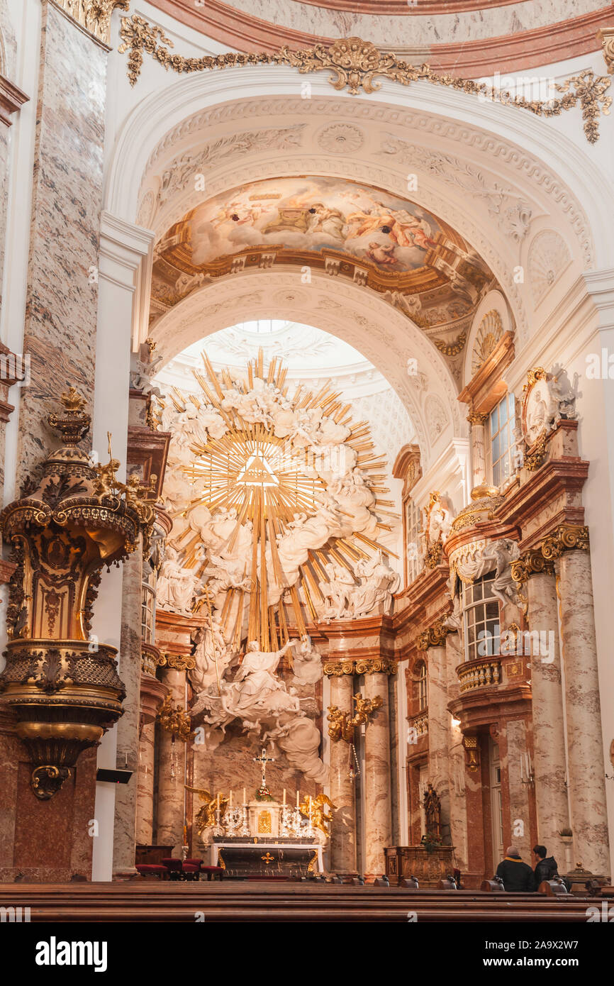 Karlskirche vienna interior hi-res stock photography and images - Alamy