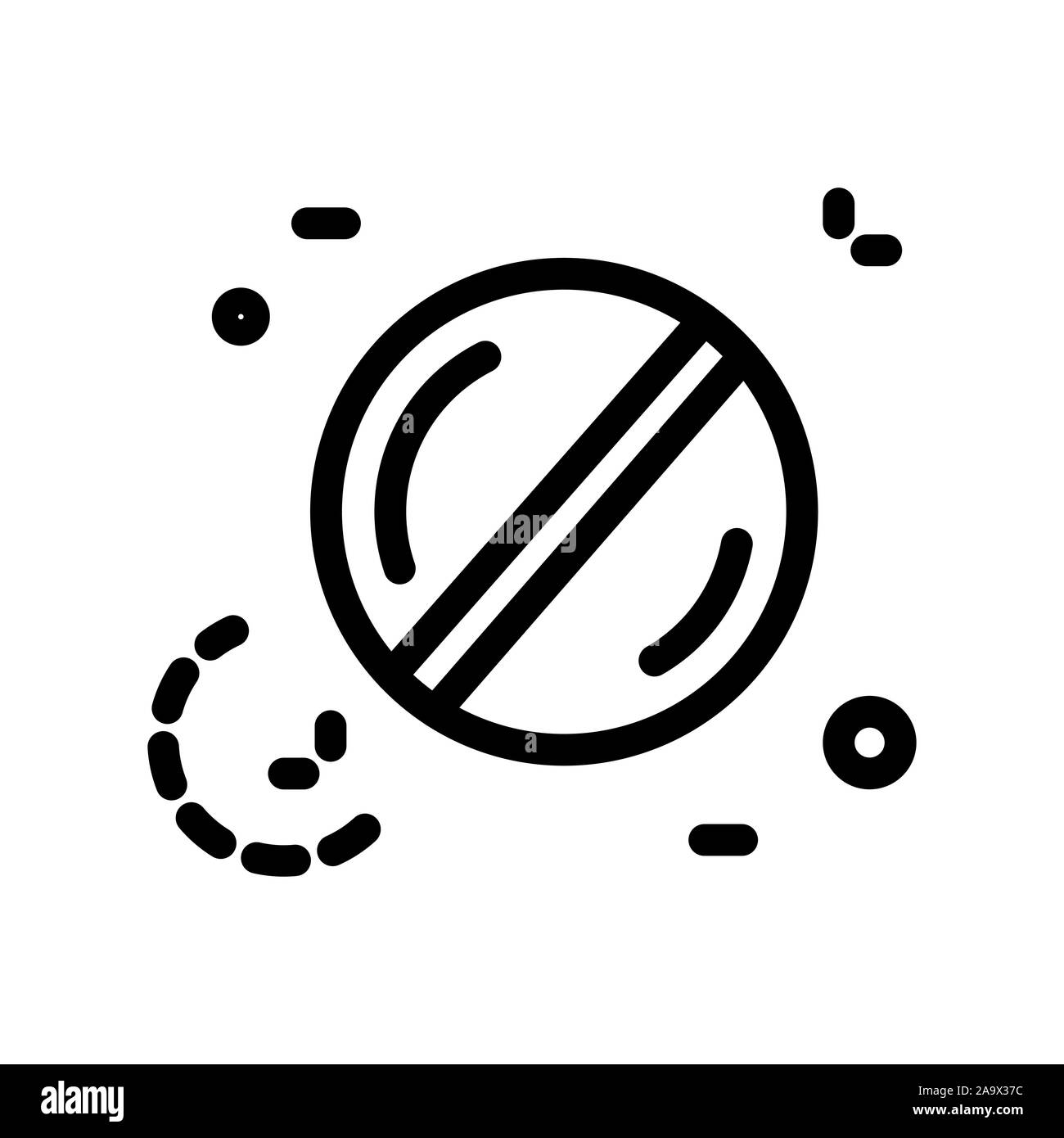 Lenses isolated line icon, ophthalmology and eyesight correction Stock ...