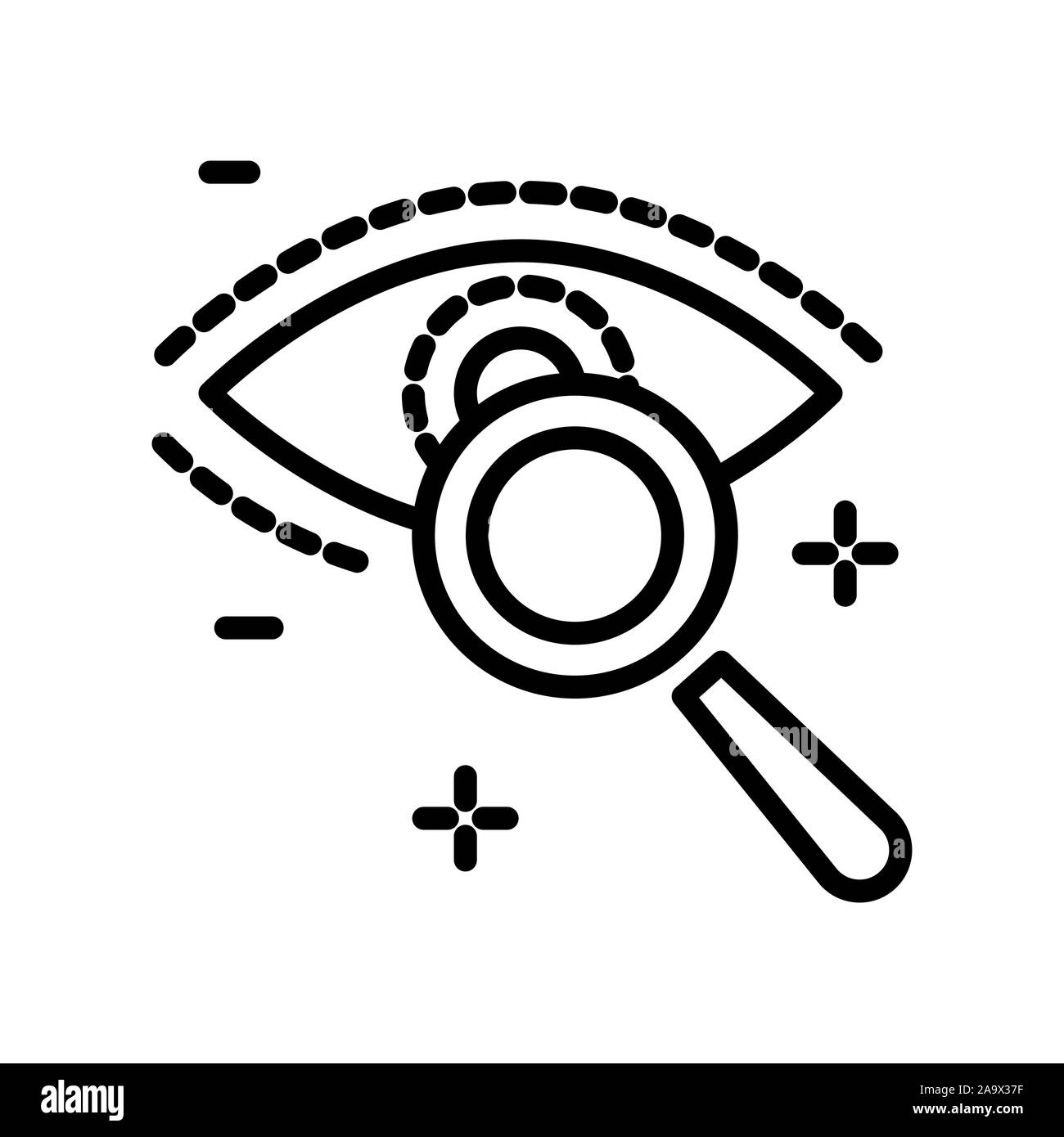 Examination magnify Cut Out Stock Images & Pictures - Alamy