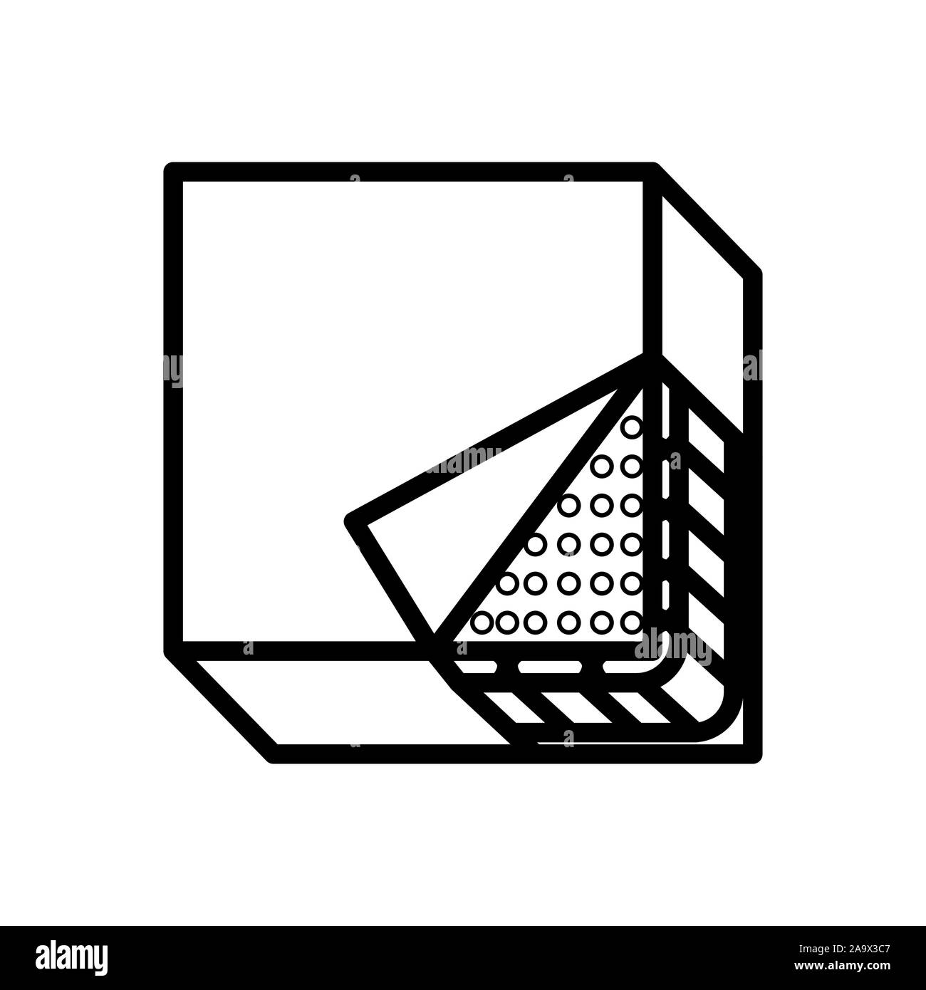 Orthopedic mattress icon line Black and White Stock Photos & Images - Alamy