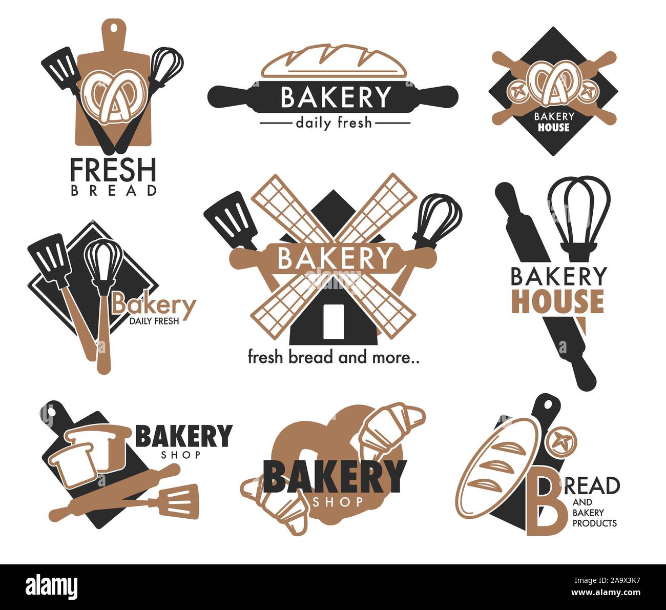 Baking tools isolated Stock Vector Images - Alamy
