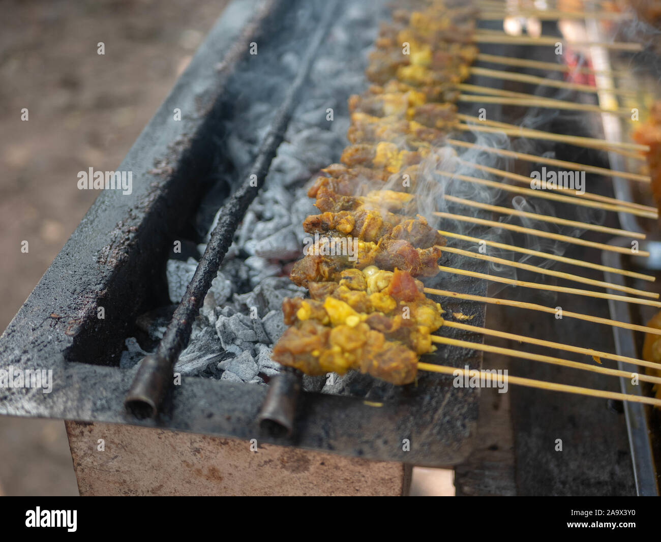 Goat meat satay hi-res stock photography and images - Alamy