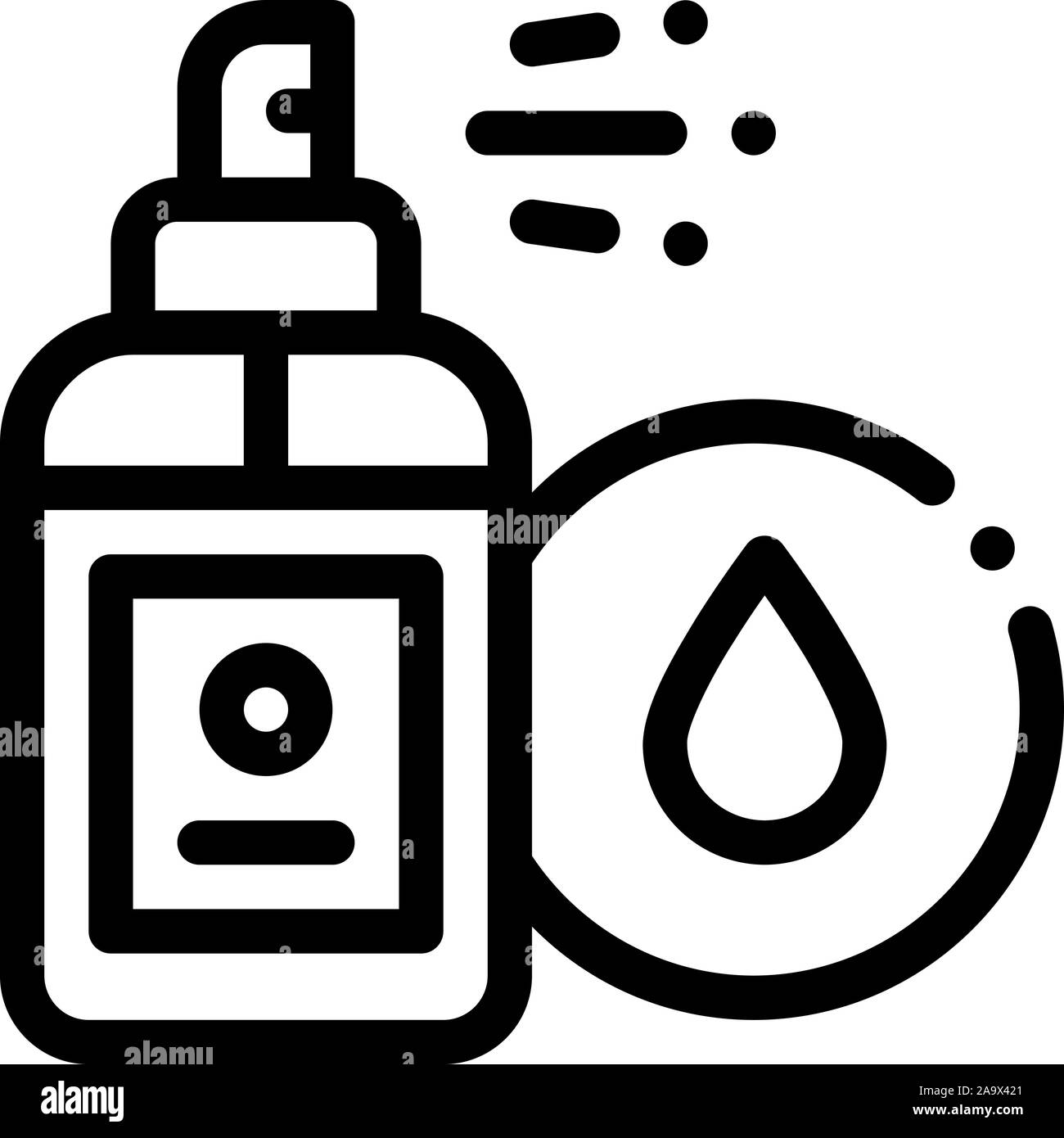 Waterproof Spray Icon Vector Outline Illustration Stock Vector Image ...