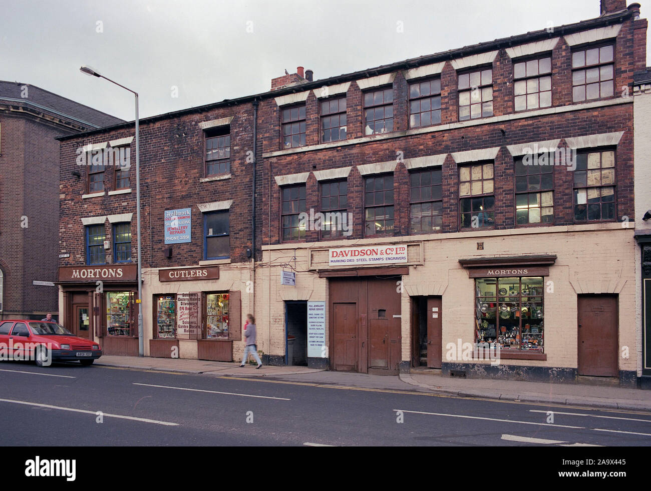 1988 Sheffield Street Scenes, South Yorkshire, Northern England, UK ...