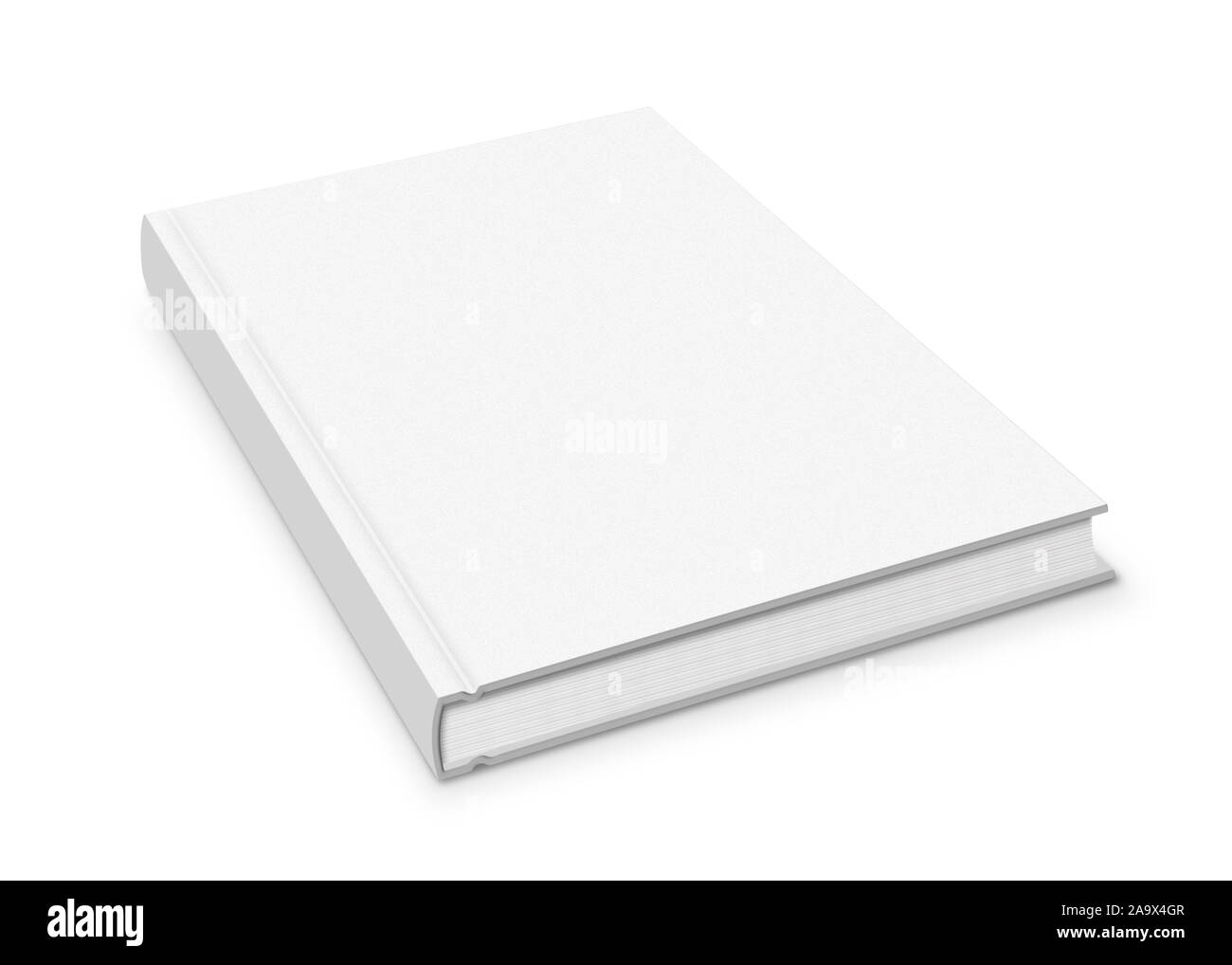 Blank hardcover book isolated on white background Stock Photo - Alamy