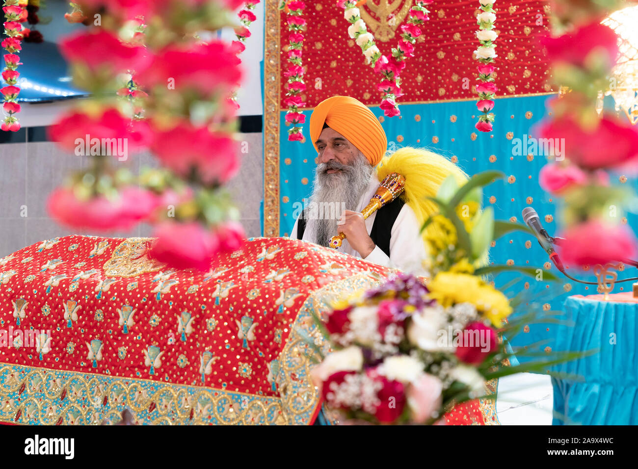 New York, United States. 17th Nov, 2019. Priest Sawak Singh attends ...