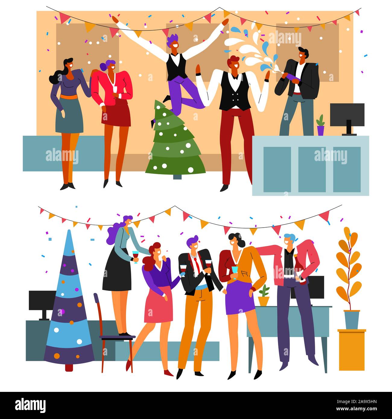 Male secretary to female boss Stock Vector Images - Alamy