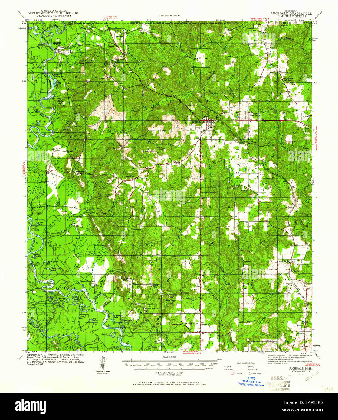 Map of lucedale hi-res stock photography and images - Alamy