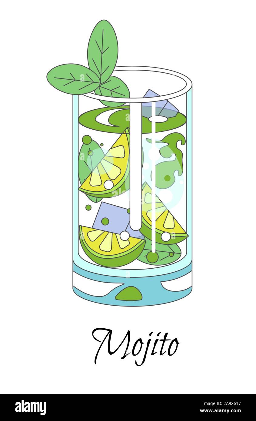 Ice water mint leaf Stock Vector Images - Alamy