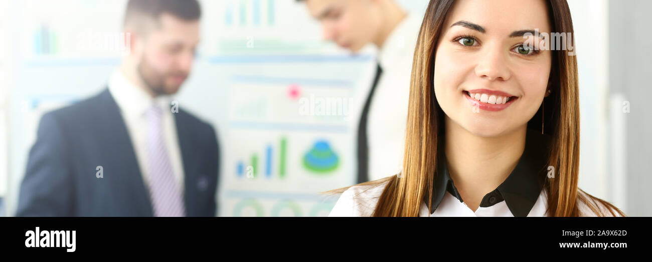 Gorgeous secretary in office Stock Photo - Alamy