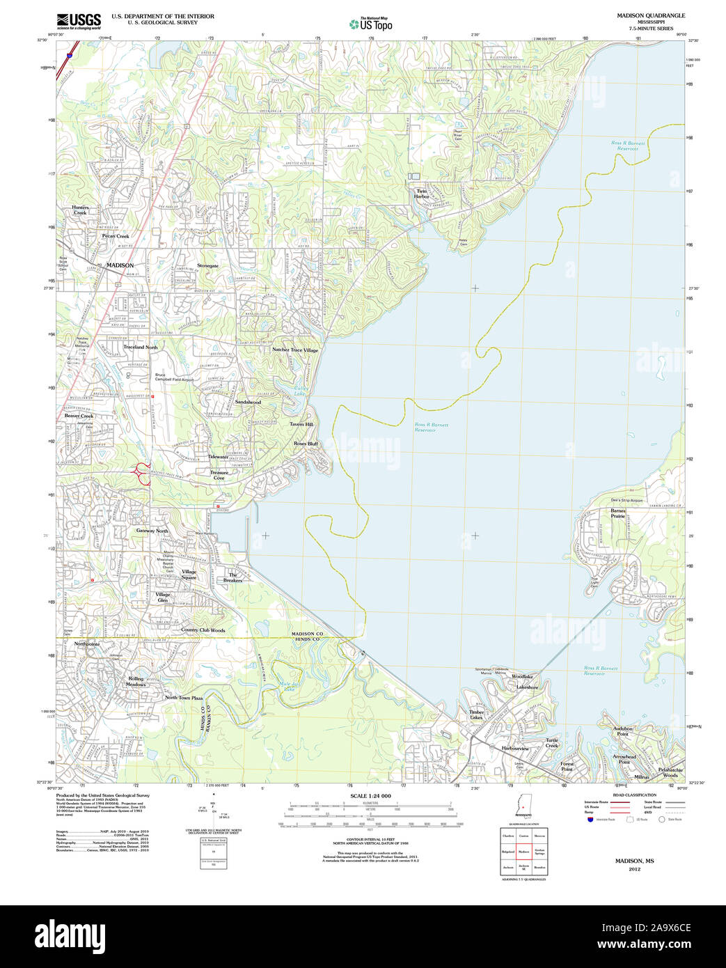 Map madison in mississippi hi-res stock photography and images - Alamy