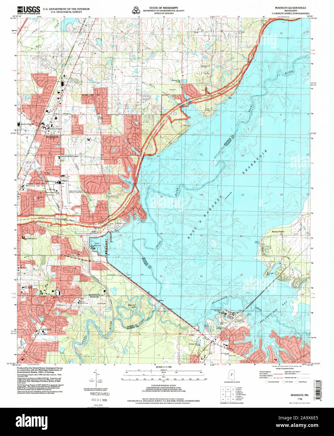 Map madison in mississippi hi-res stock photography and images - Alamy