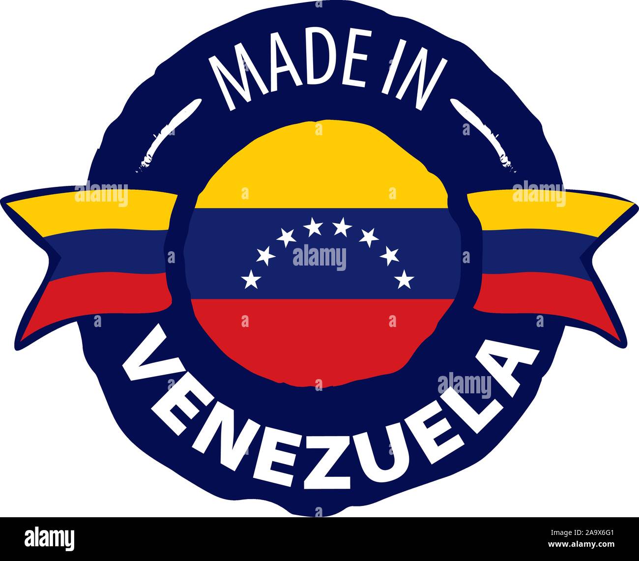 Venezuela flag, vector illustration on a white background Stock Vector ...