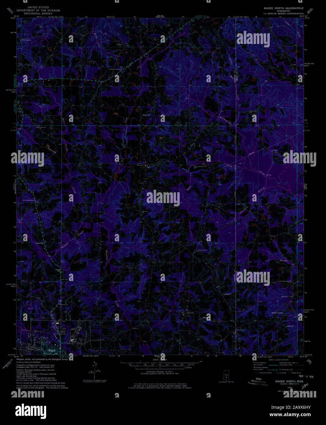 Map of magee hi-res stock photography and images - Alamy