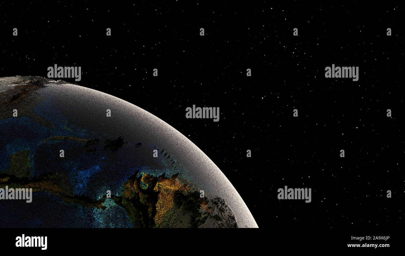 High Quality Planet Earth on Star Field Background. Elements of this ...