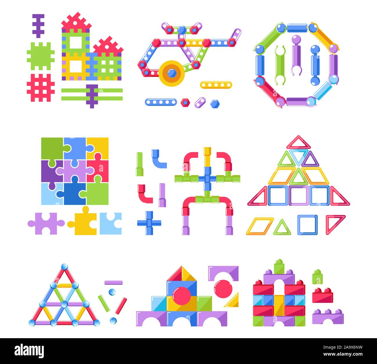 Building toy model Stock Vector Images - Alamy