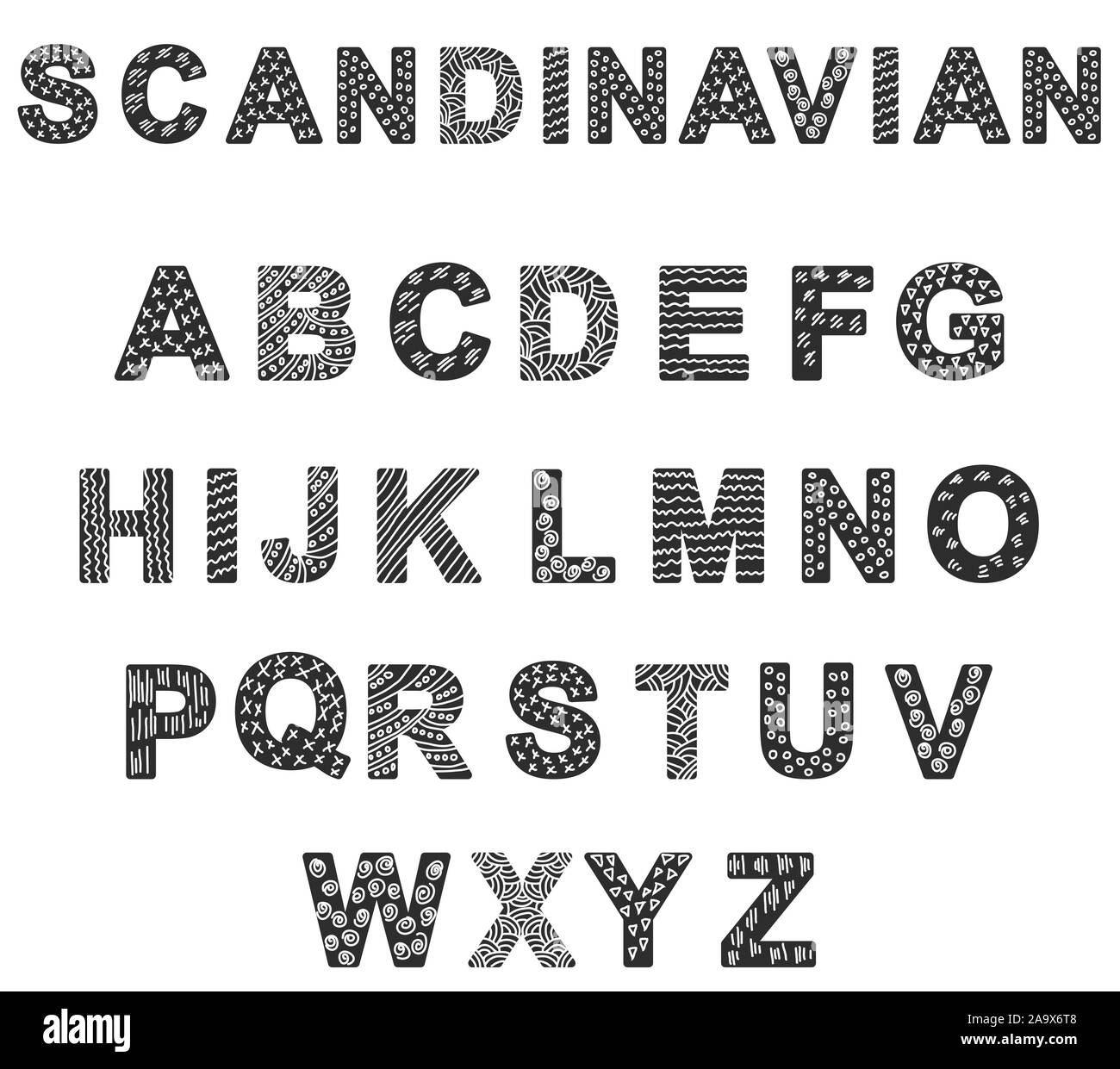 Scandinavian Letters Stock Photos & Scandinavian Letters Stock Images - Alamy