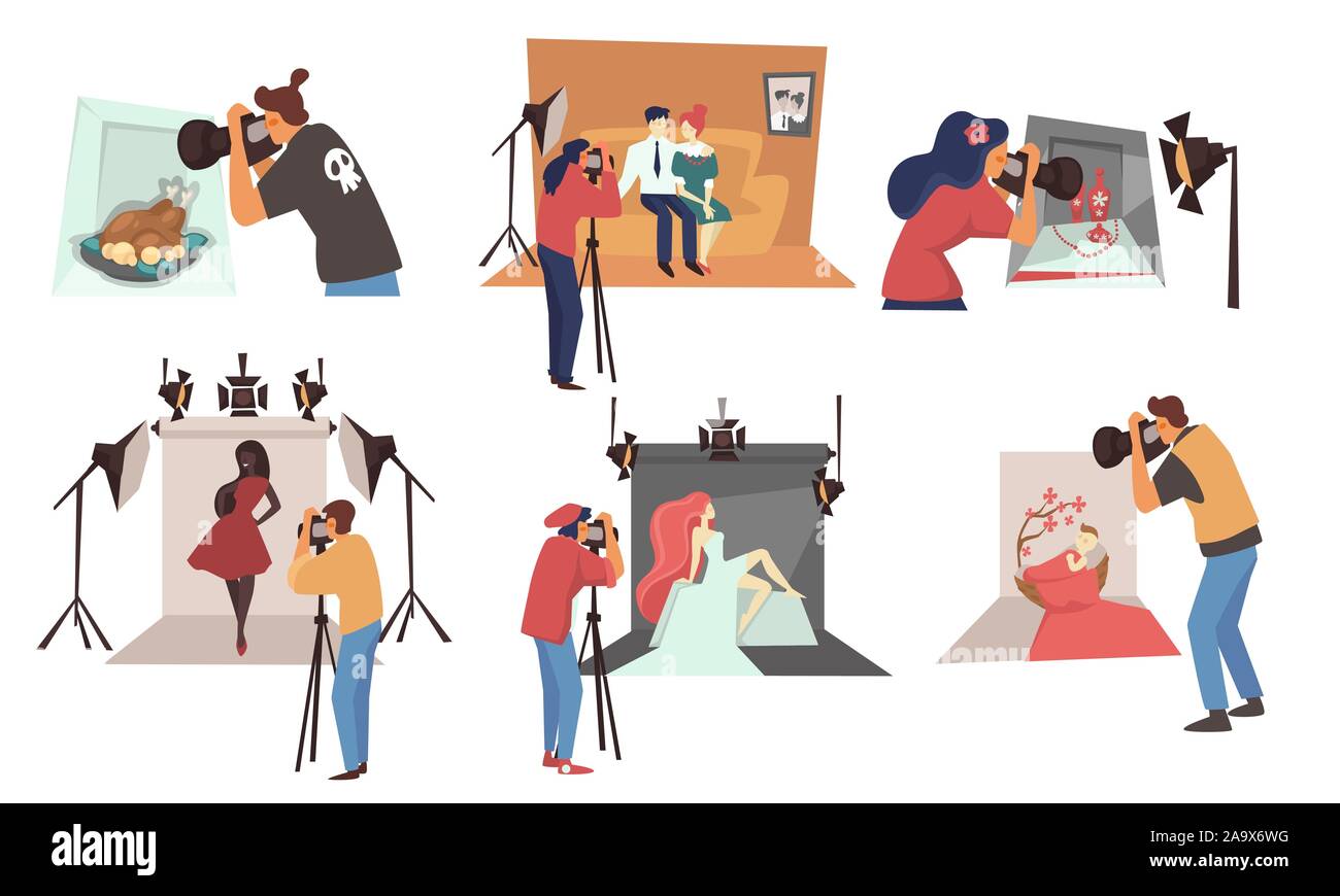 Vogue photo shoot Stock Vector Images - Alamy