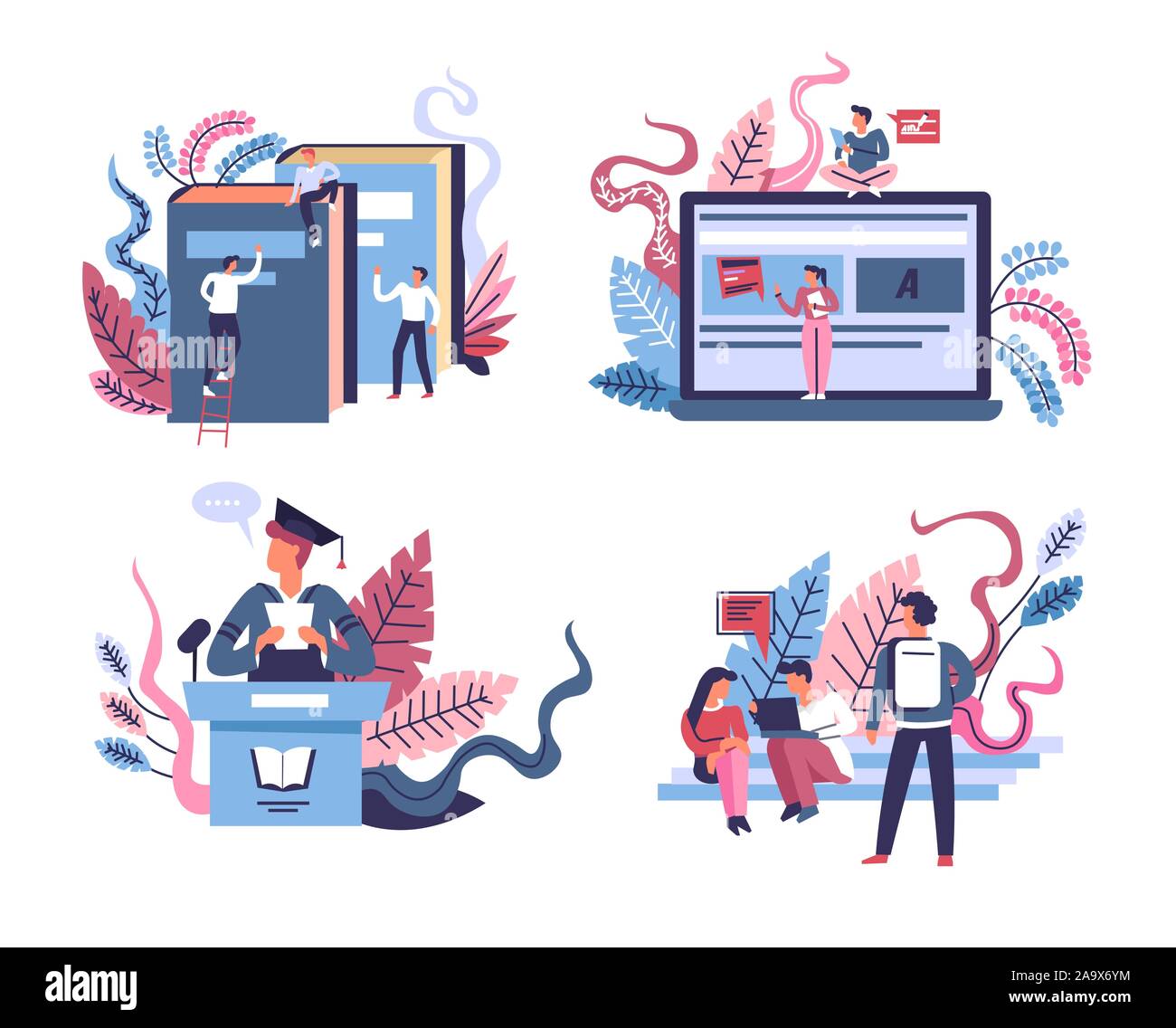 Online bachelor degree Stock Vector Images - Alamy