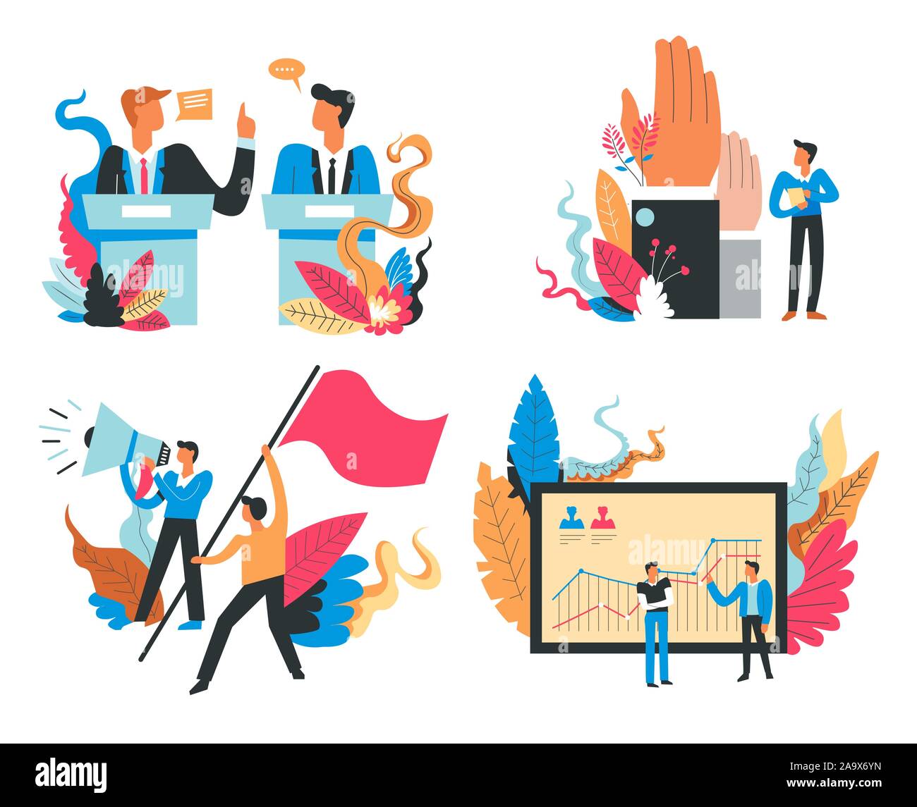 Political campaigns Stock Vector Images - Alamy