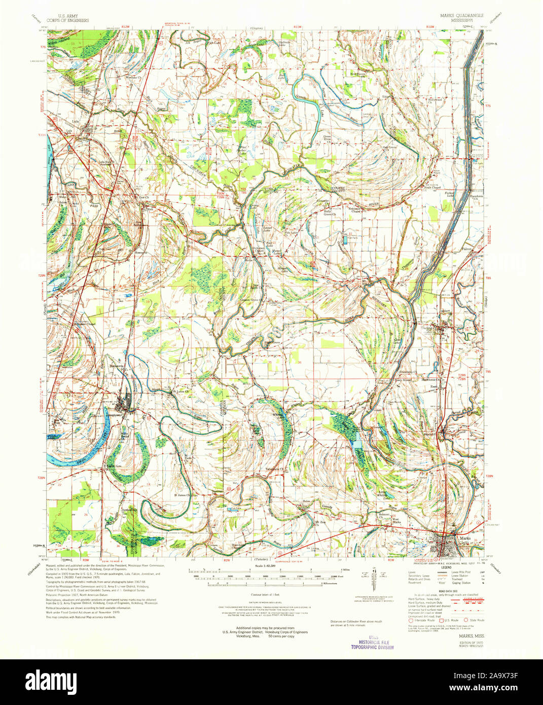 Map of marks mississippi hi-res stock photography and images - Alamy