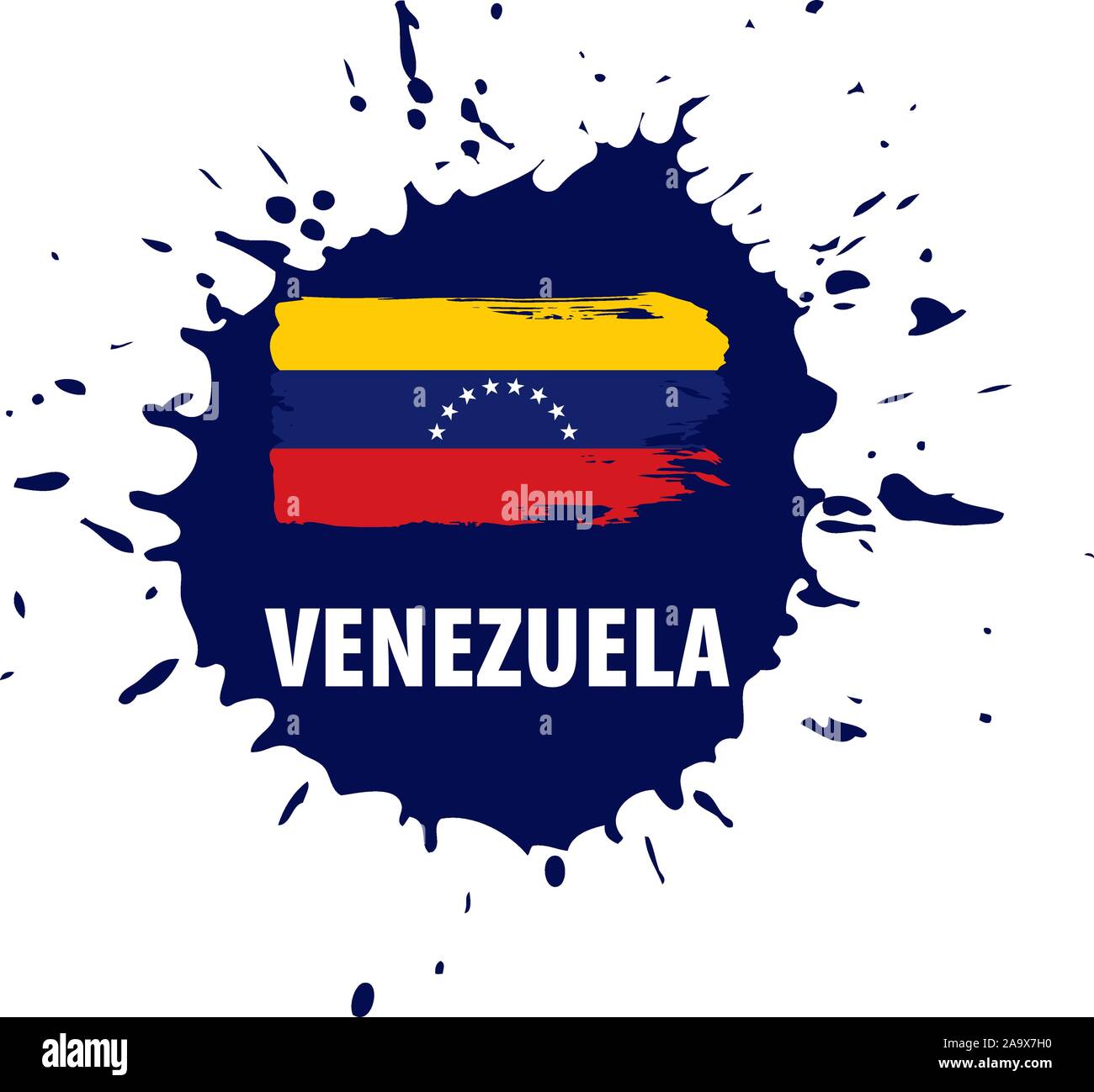 Venezuela flag, vector illustration on a white background Stock Vector ...