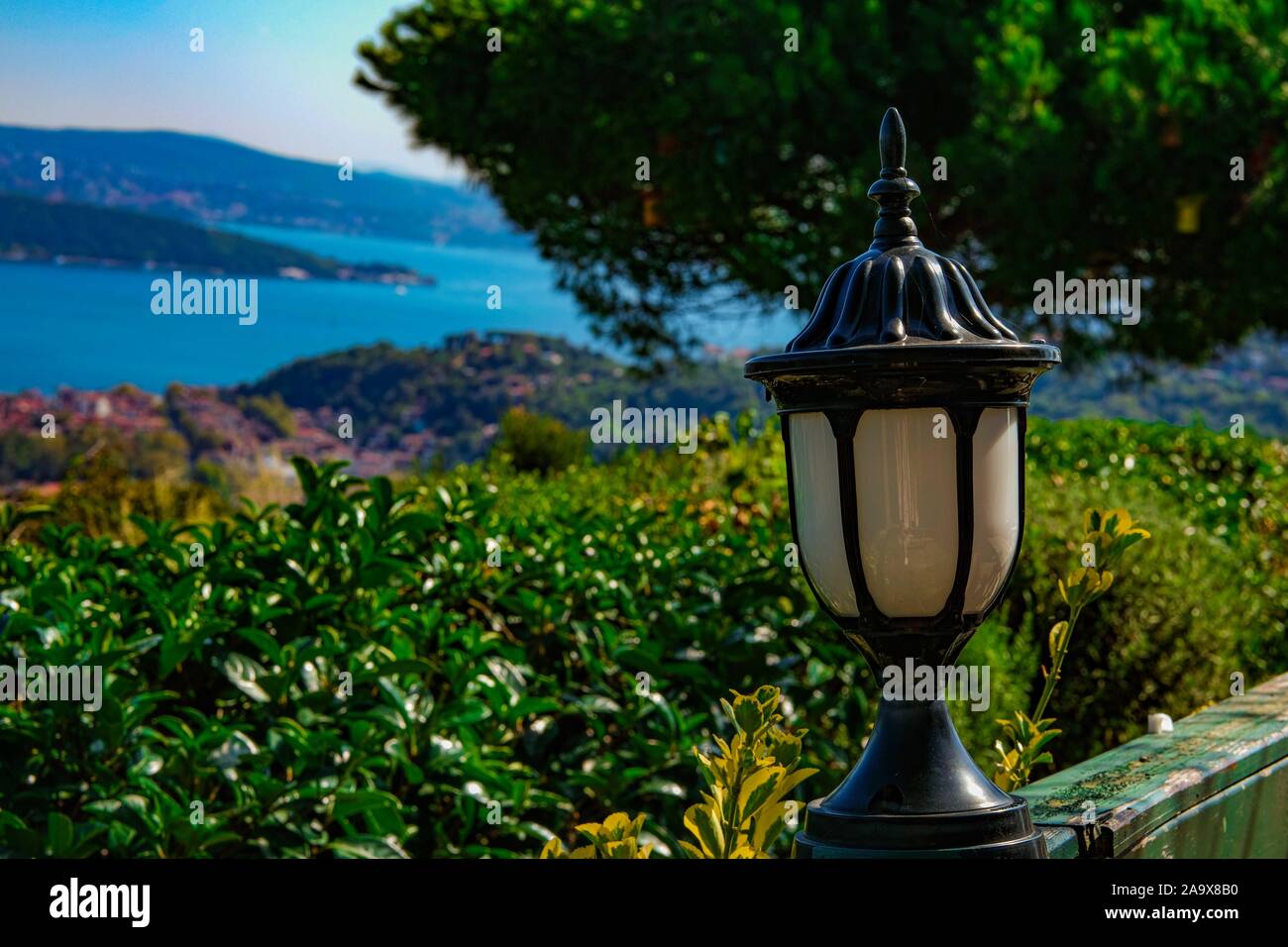 Landscape view of Istanbul from the hill at Sariyer district, Turkey ...
