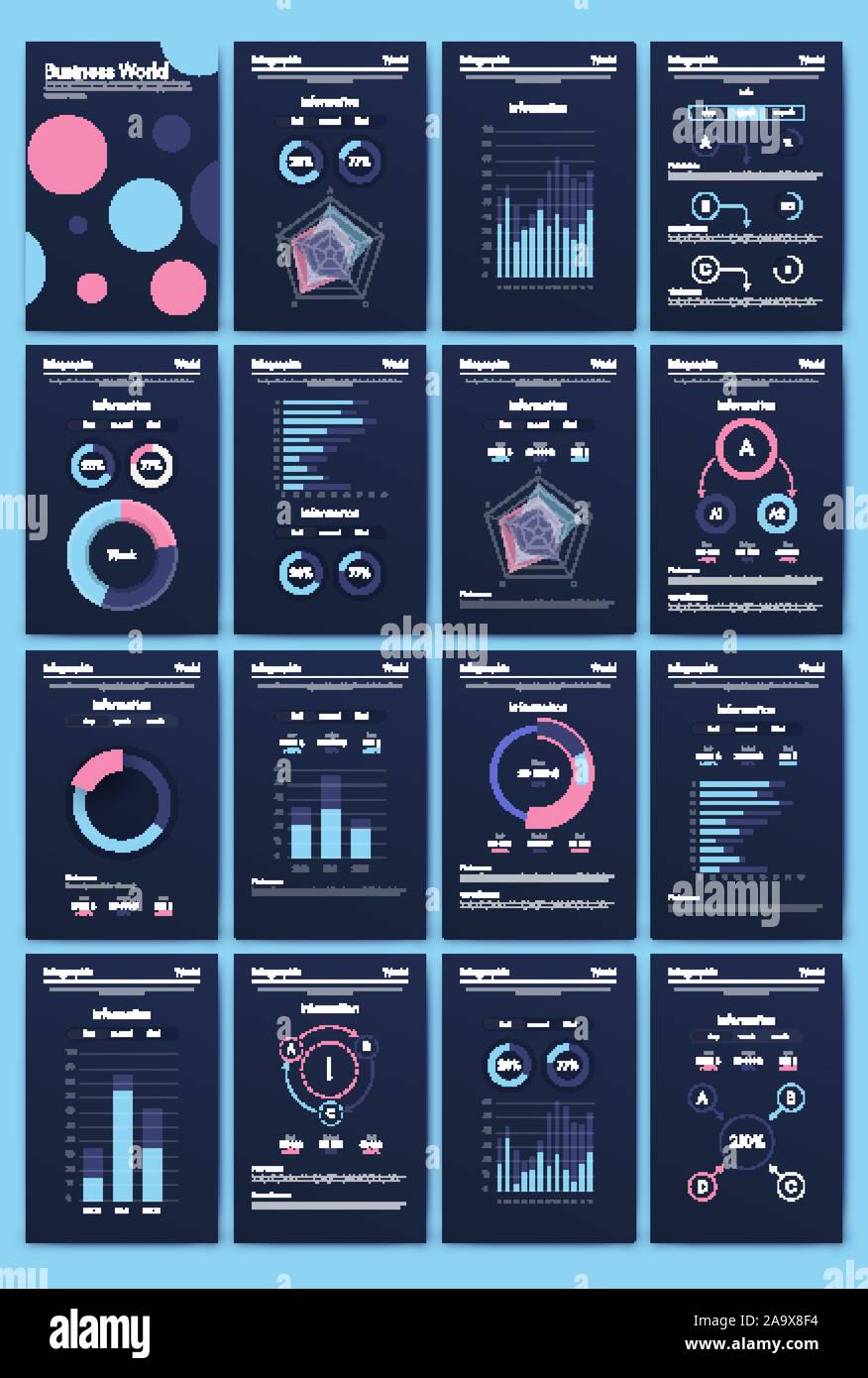 Modern infographic vector elements for business brochures. Use in ...