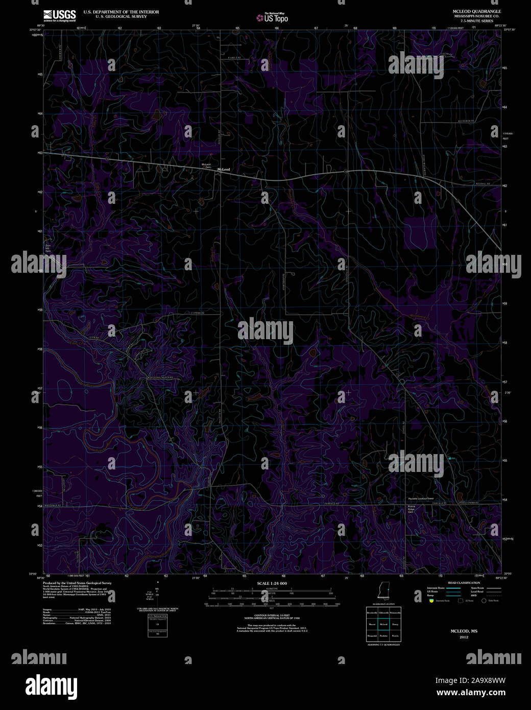 Mcleod map hi-res stock photography and images - Alamy