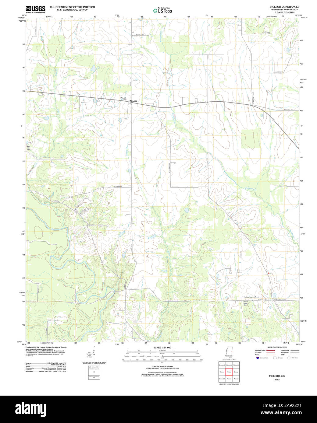 Mcleod map hi-res stock photography and images - Alamy
