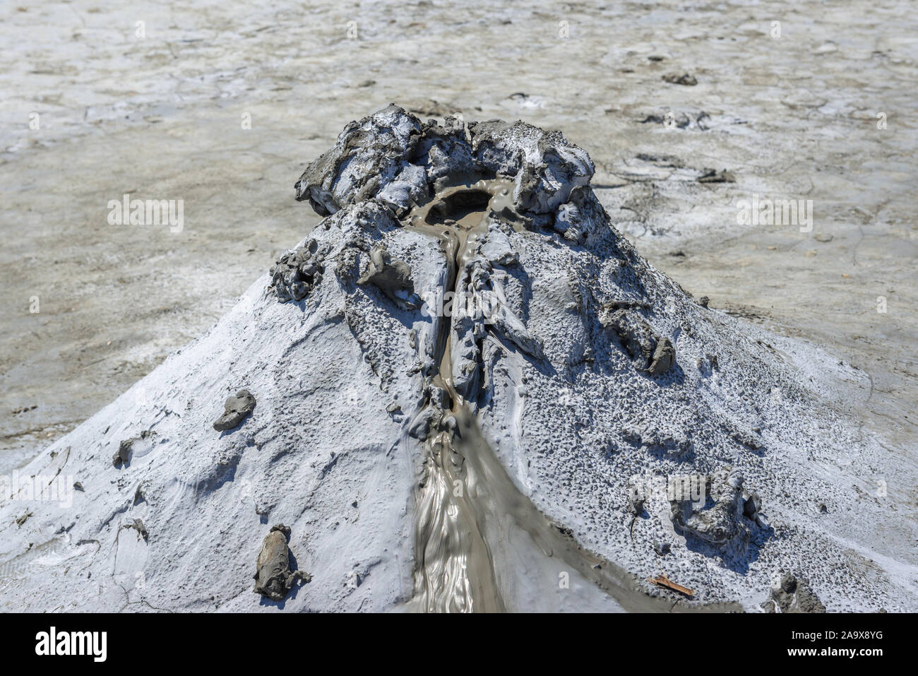 Close up on mud volcano in Vulcanii Noroiosi Paclele Mari - Berca Mud ...