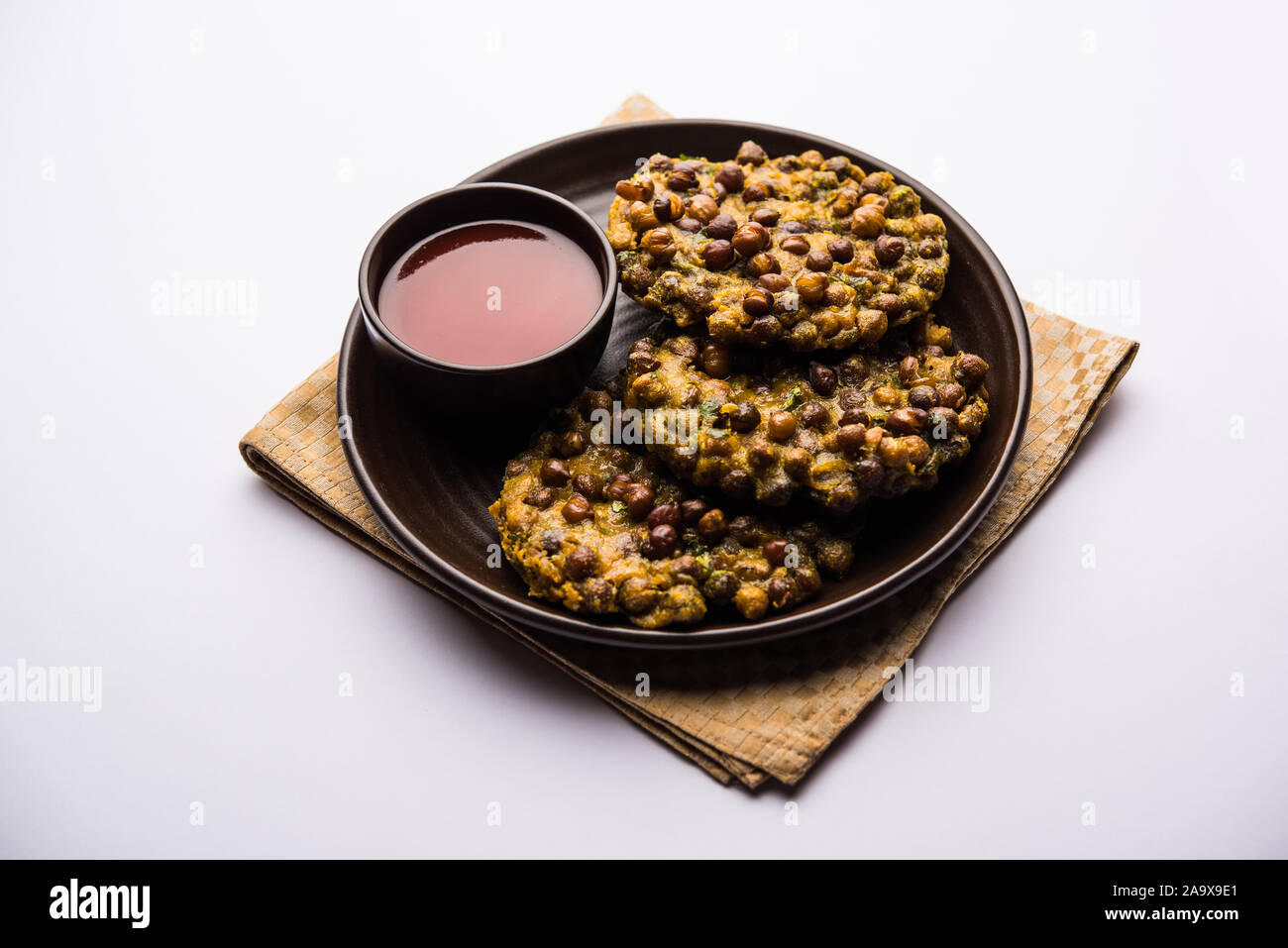 Chana Dal Bhabra / Babra served with tomato ketchup, popular food from ...