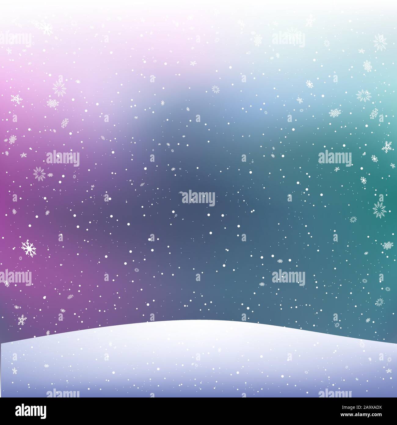 Christmas winter snowfall and snowy hill Stock Vector Image & Art - Alamy