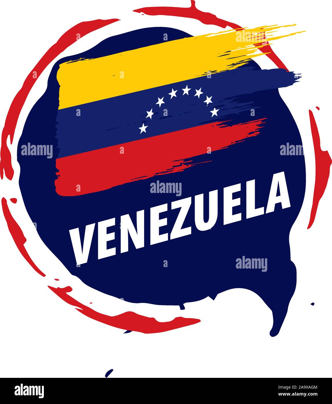 Venezuela flag, vector illustration on a white background Stock Vector ...