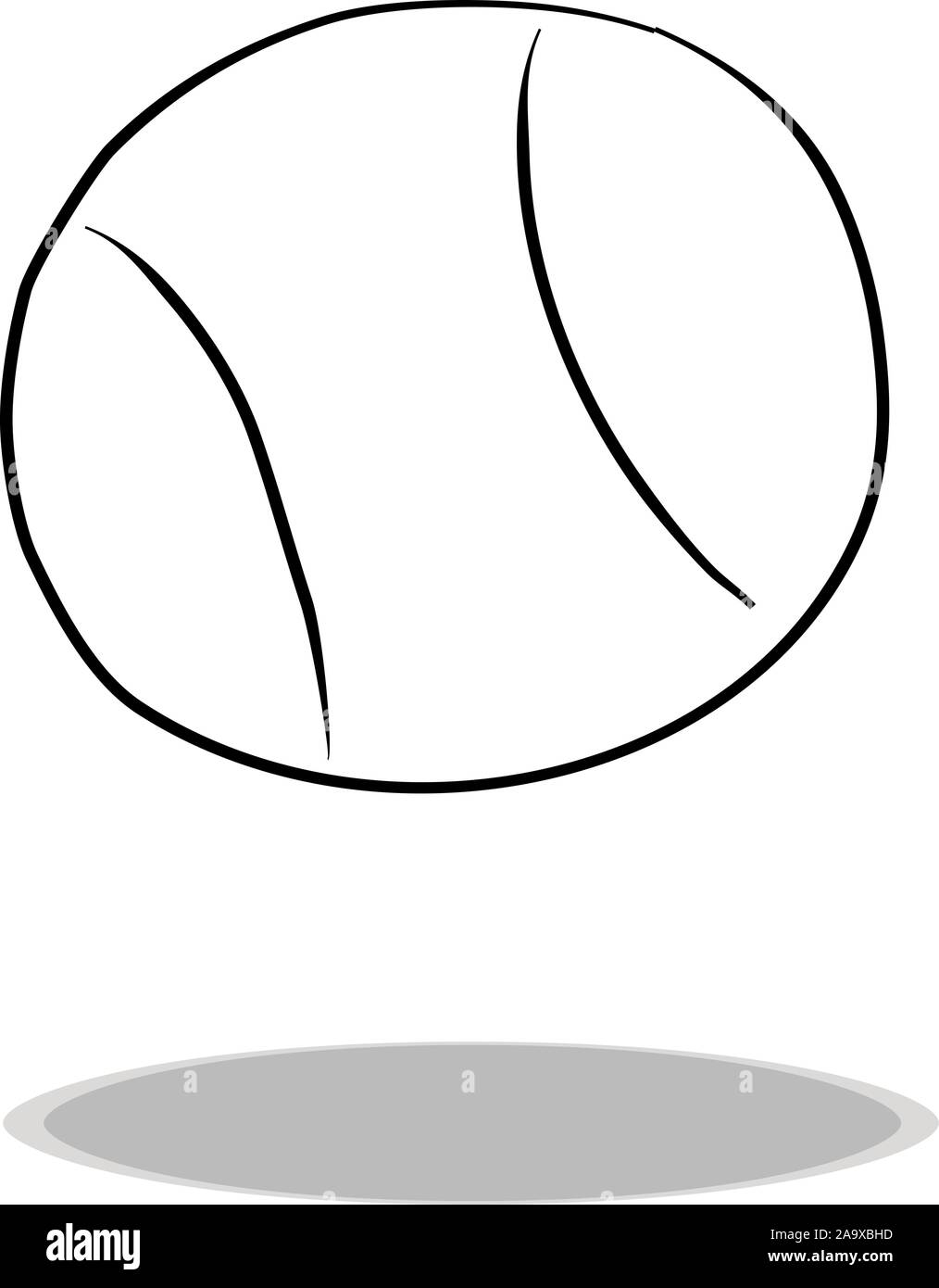 Sport icon on white background, flat design, hand drawing. Illustration ...