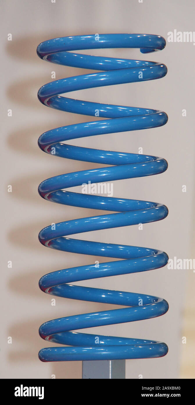 Spring coil blue hi-res stock photography and images - Alamy