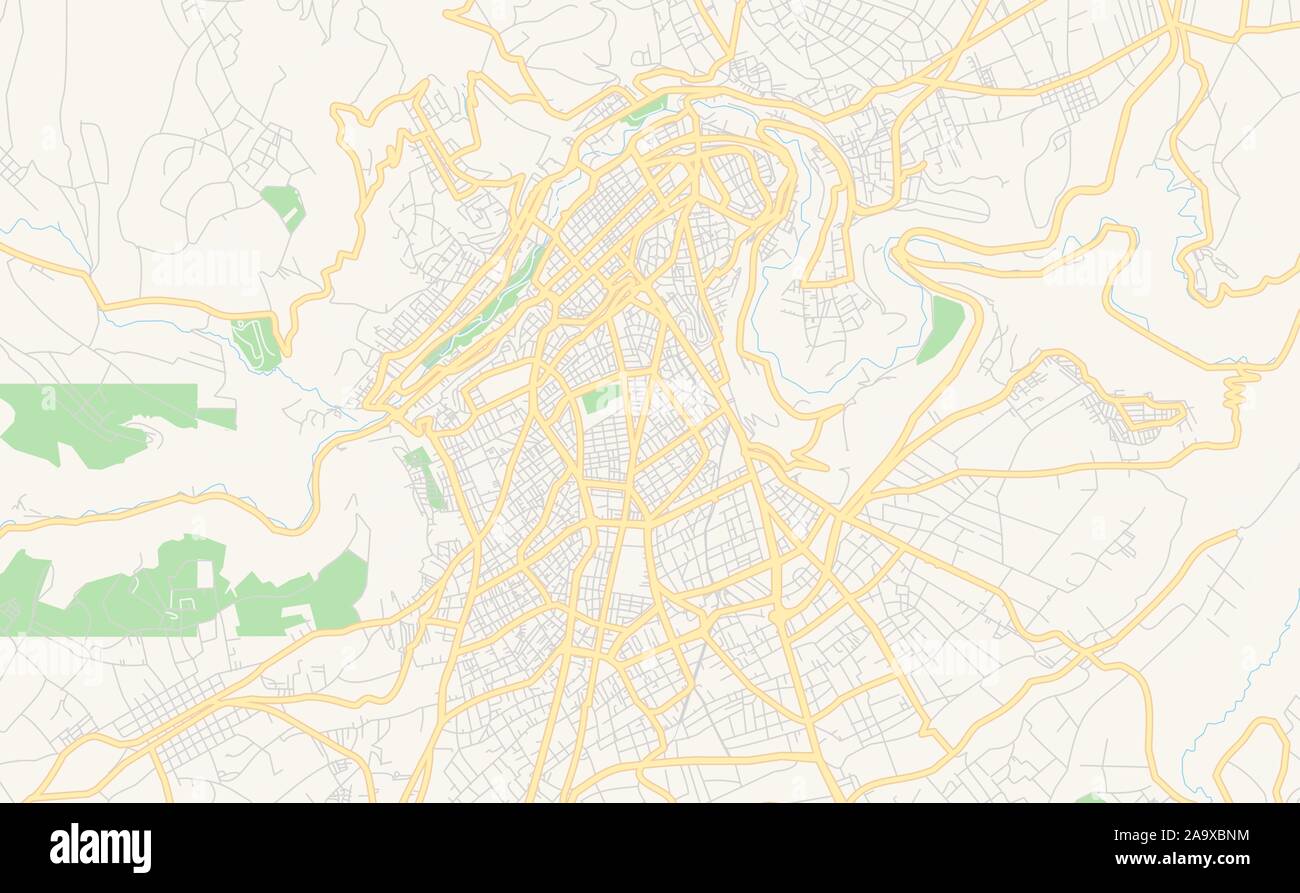 Printable street map of Ambato, Ecuador. Map template for business use ...