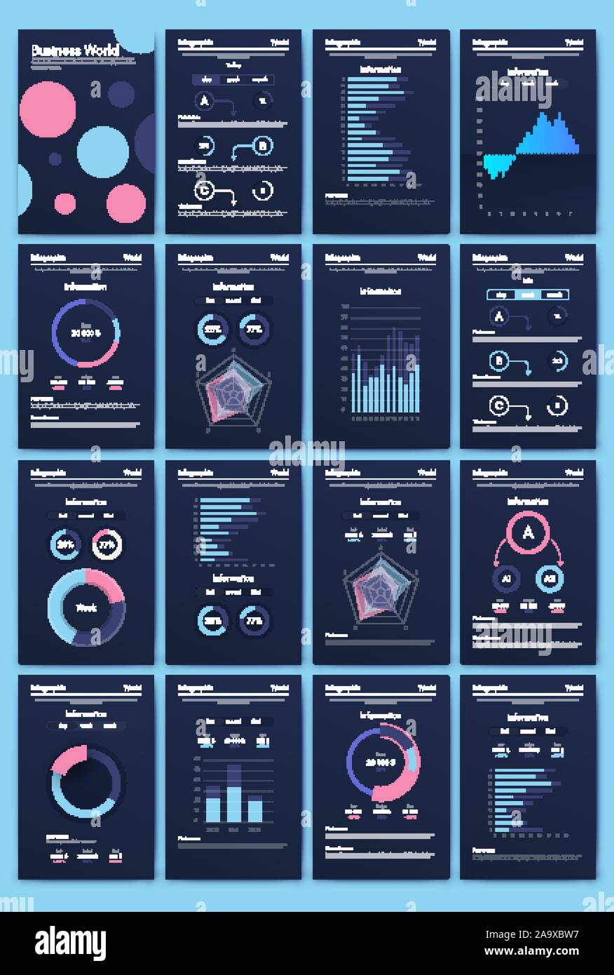 Modern infographic vector elements for business brochures. Use in ...