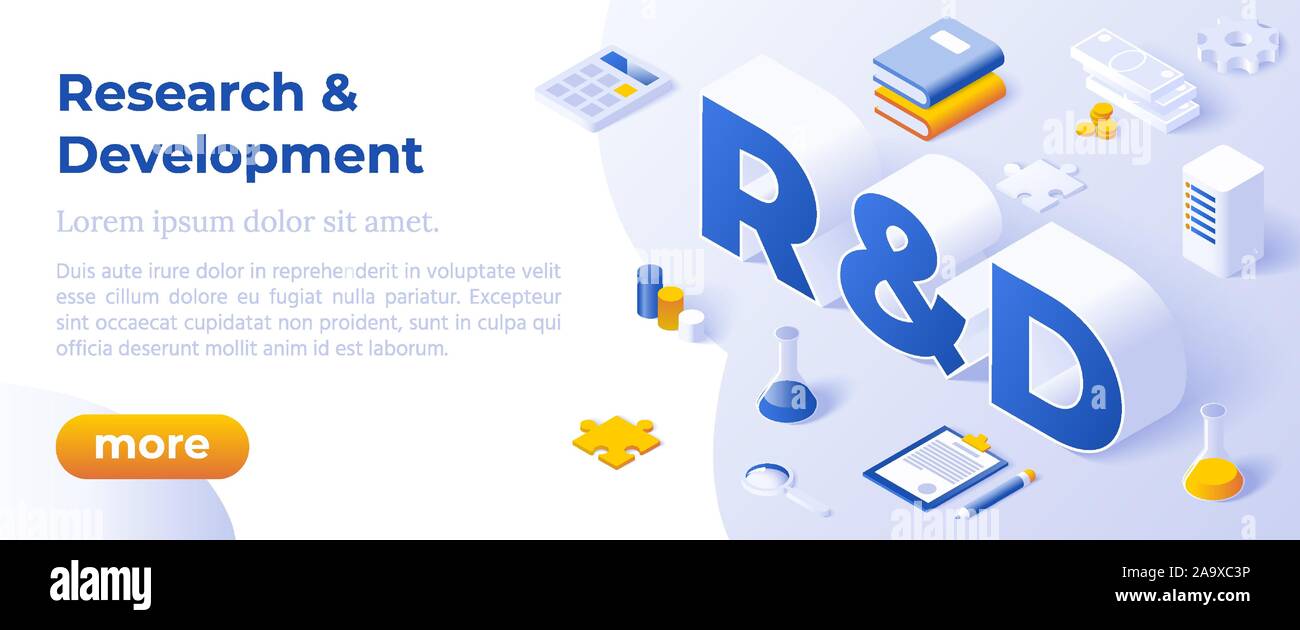 Research and Development. Business Solution Concept Stock Vector Image ...